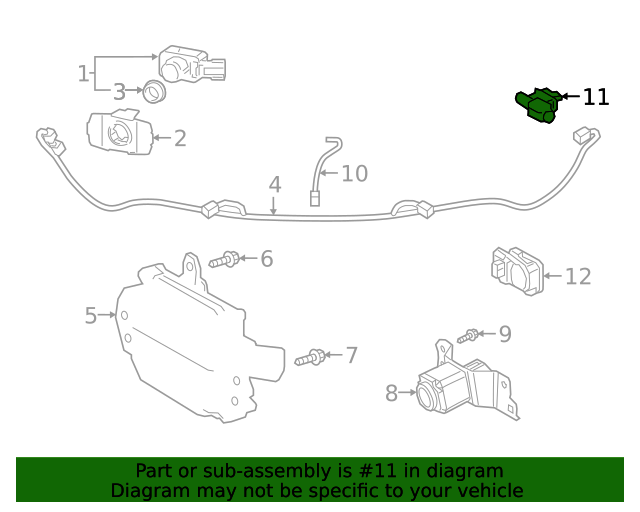 2015-2023 Lexus Ambient Air Temperature Sensor 88790-06020 ...