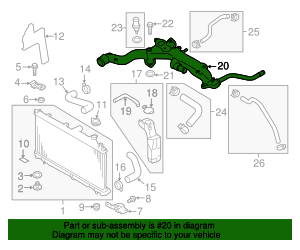 2011-2018 Subaru Water Manifold 14050AA831 | Subaru Parts Guys