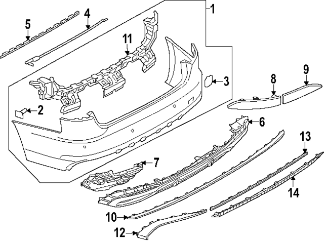 2020-2024 Audi S4 Corner Molding 8W0-853-555-T94 | OEM Parts Online