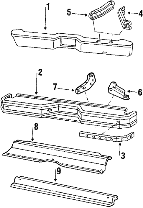 Bumper & Components - Rear for 1985 Ford Bronco | Blue Springs Ford Parts