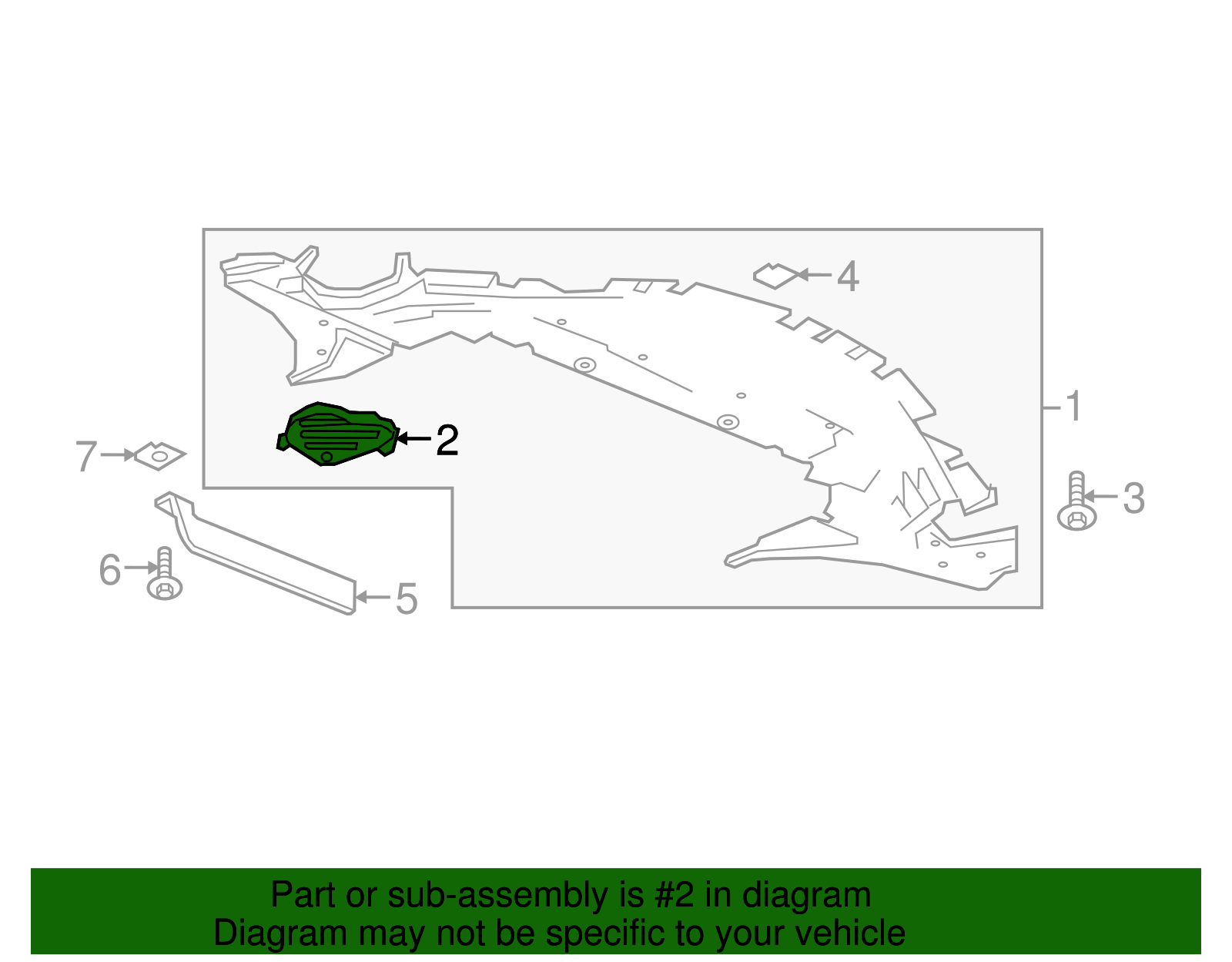 84211843 - Passenger Side Front Compartment Air Deflector - 2018-2020 ...