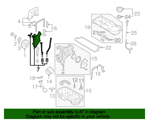 21350-26002 - Lower Timing Cover 2006-2011 Kia | Kia.Parts Store