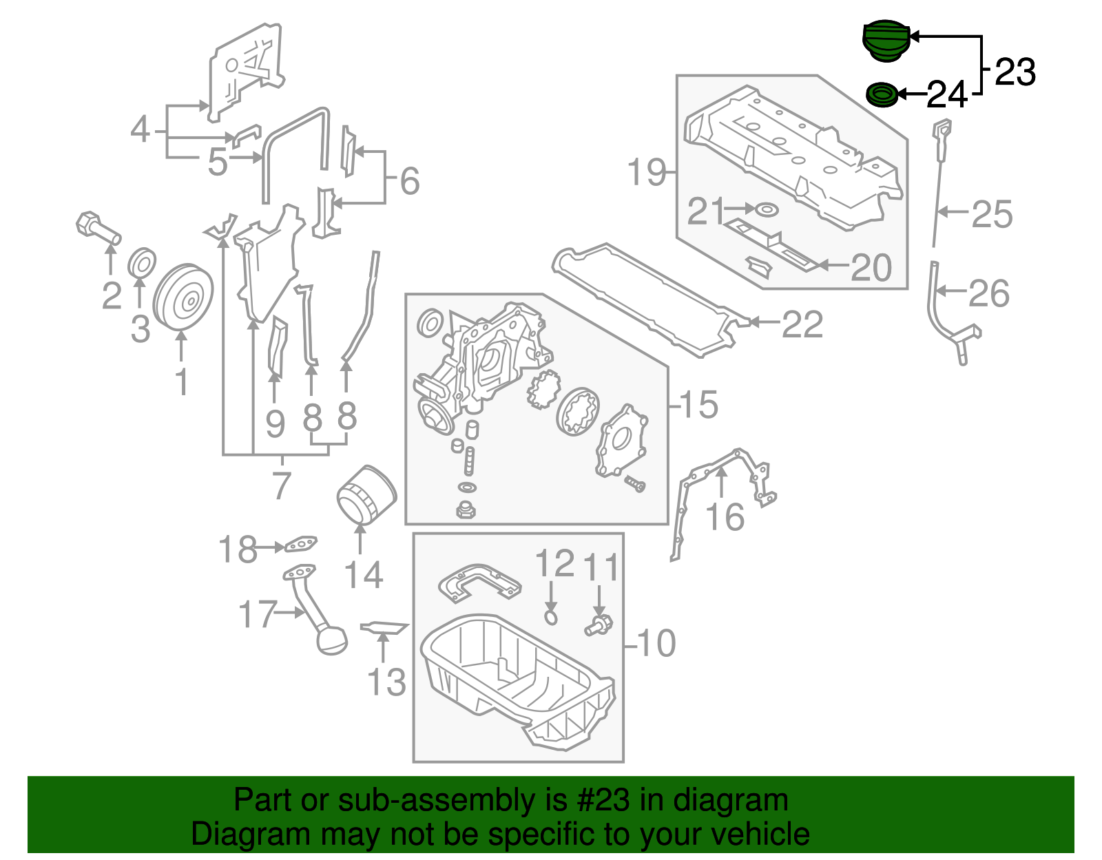 2006-2024 Kia Filler Cap 26510 26611 | OEM Parts Online
