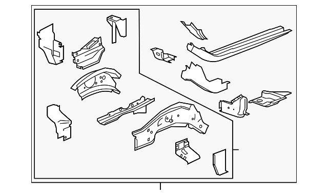 2010-2012 Buick Driver Side Front Fender Rail 22786083 | Auto Parts Express