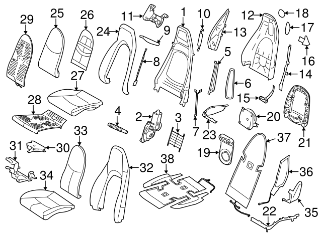 Genuine Porsche 997-653-105-02 |Seat Cushion Heater | FREE Shipping on ...