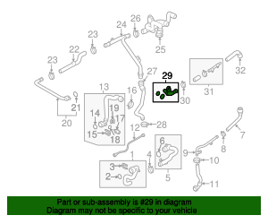 2014-2016 Audi A7 Quattro Elbow 059-121-155-AH | Audi USA Parts