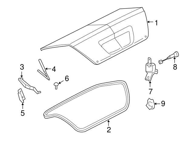 DA5Z-5443200-A - Trunk Lock 2008-2019 Ford | AutoNation Parts