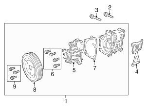 2013-2021 Mopar Water Pump Assembly 05047389AC | TascaParts.com