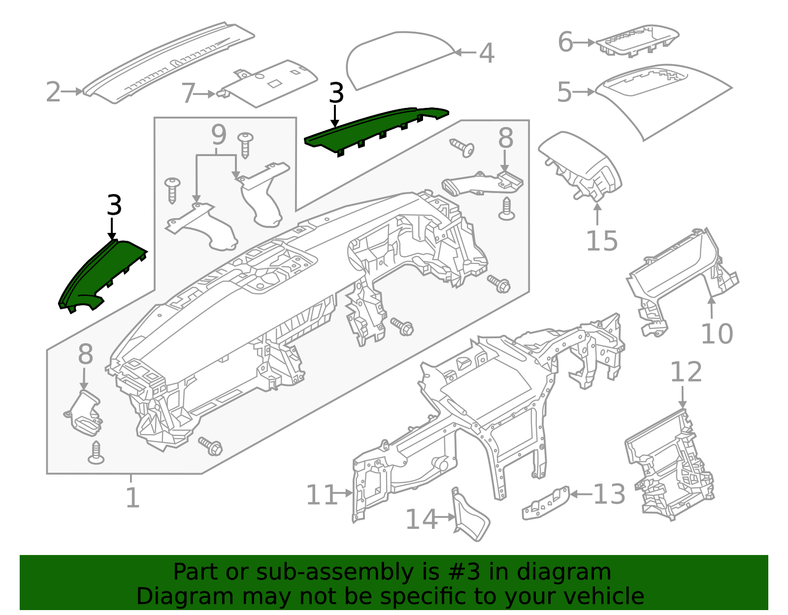 Genuine OEM Defroster Grille Part# LR122731 Fits 2018-2022 Land Rover ...