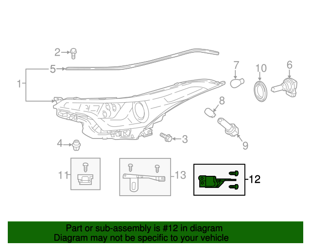 81193-F4020 - Repair Bracket - 2018-2020 Toyota C-HR | OEM Genuine ...