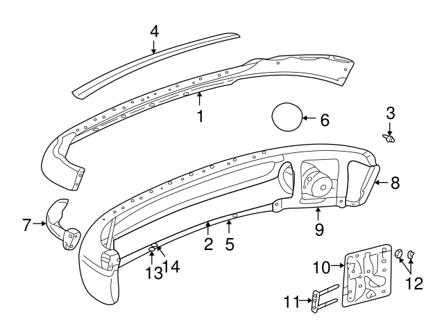 2002 Dodge Ram 1500 Air Dam 55077337AB | TascaParts.com