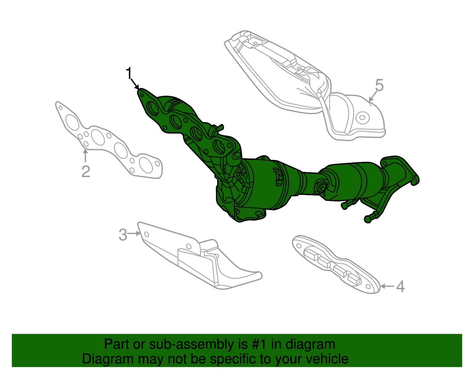 BV6Z-5G232-B - Mnfd W/Converter - 2012-2018 Ford Focus | Eastgate Ford ...