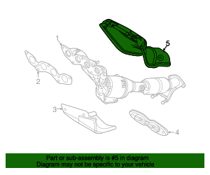 CV6Z-5E258-B - Catalytic Converter Heat Shield - 2013-2018 Ford Focus ...