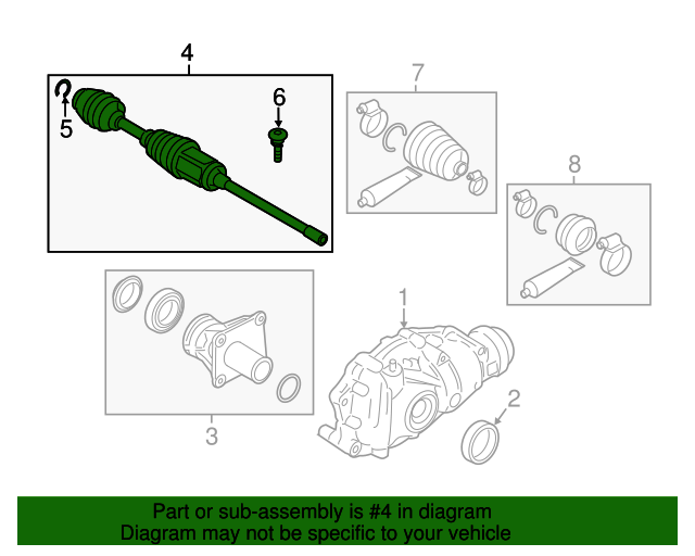 31607606027 - 2010-2017 BMW Axle Assembly (31-60-7-606-027) | BMW of ...