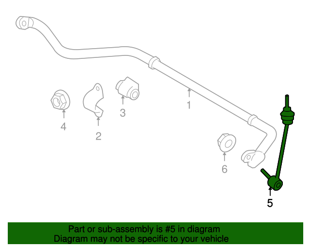 Genuine Stabilizer Link for 2008-2015 Land Rover LR2 | Land Rover Part ...