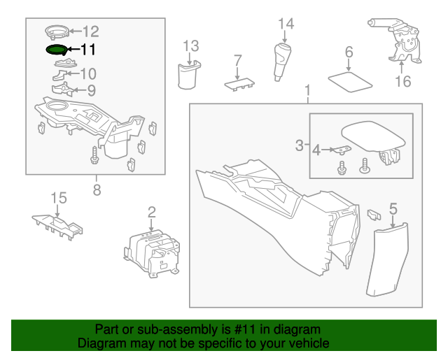2013-2015 Toyota RAV4 Courtesy Light Lens 58865-0R010 | Toyota Parts Center