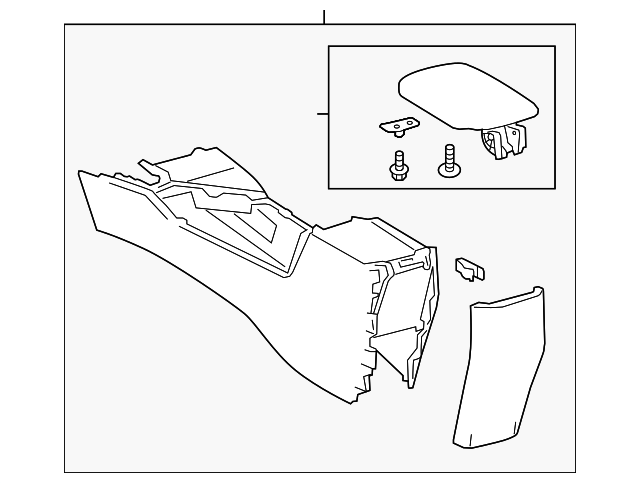 58901-0R040-C0 - Console Assembly - 2013-2015 Toyota RAV4 | OEM Genuine ...