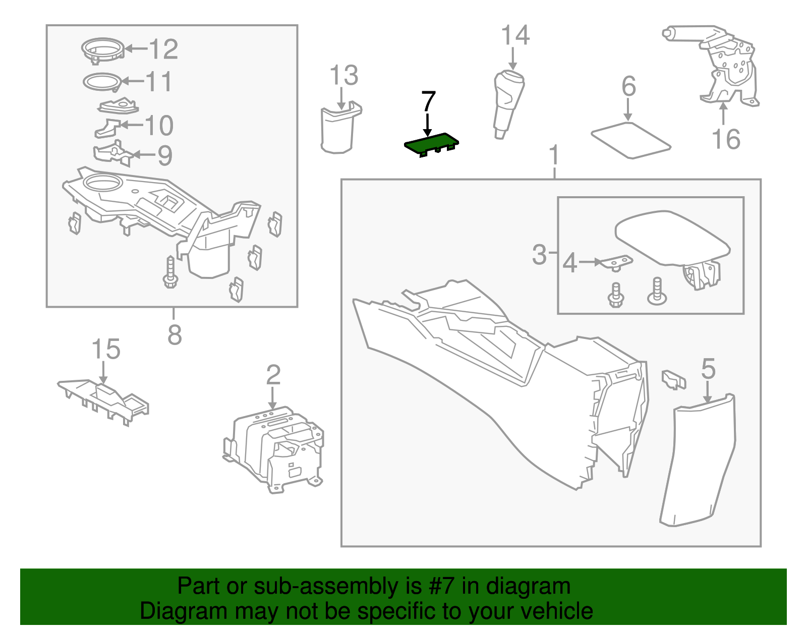 2013-2015 Toyota RAV4 Storage Tray 58805-42050-C0 | Toyota Parts Center