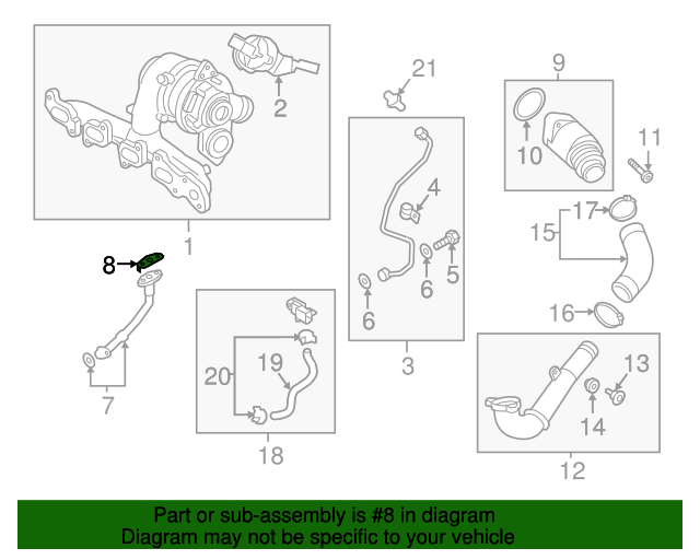2015 Audi A3 Oil Outlet Tube Gasket 04B-145-757 | Audi USA Parts