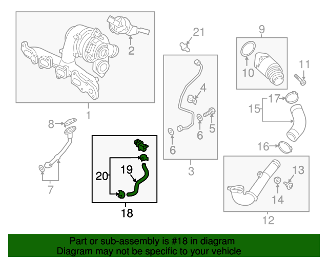 2015-2016 Audi A3 Manifold Absolute Pressure Sensor 04L-145-049-AF ...