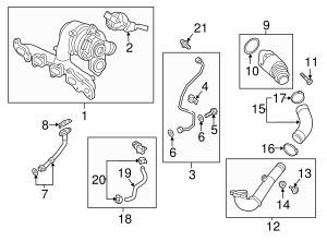 2015 Audi A3 Oil Outlet Tube Gasket 04B-145-757 | Audi USA Parts