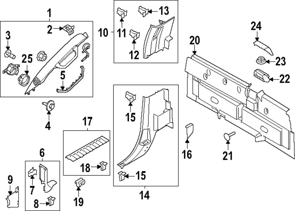 2023-2024 Ford Back Panel PC3Z-1023706-A | OEM Parts Online