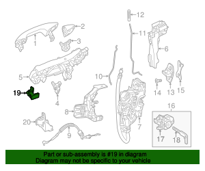 205-720-05-37 - Door Hinge 2016-2023 Mercedes-Benz | AutoNation Parts
