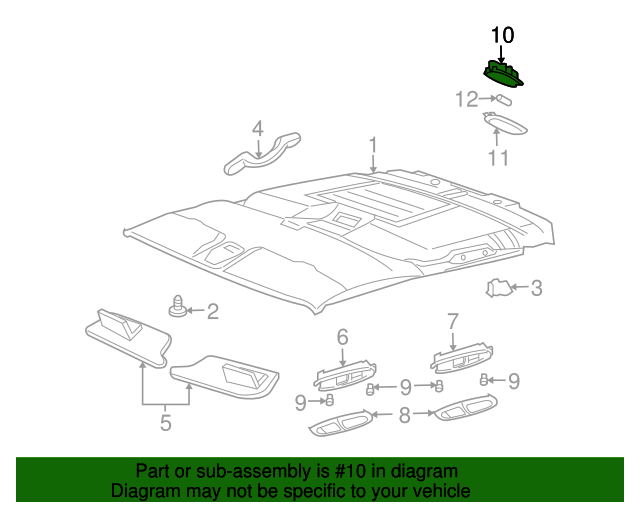 2002-2009 GM Cargo Lamp Housing 88935735 | GMPartsDirect.com