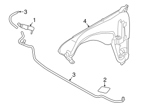 61-67-7-213-283 - Washer Hose - 2011-2014 BMW X3 | BMWPartsHub