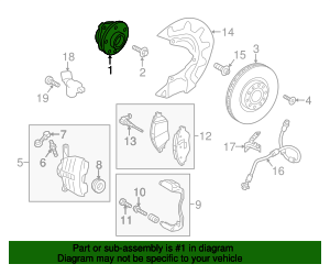 2015-2023 Audi Hub & Bearing 8S0-498-625-A | Genuine Audi Parts