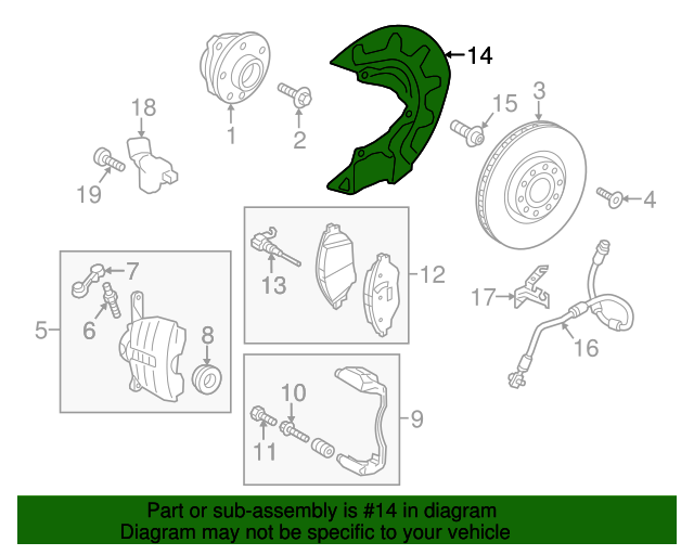 5Q0-615-312-G - Splash Shield 2015-2024 Audi | Audi OEM Parts