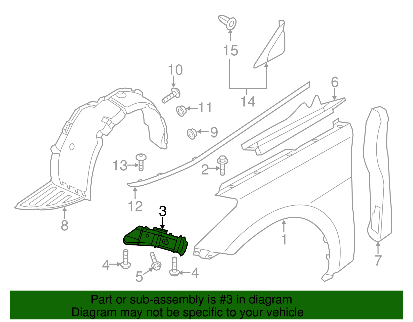 86514-3V000 - Bumper Cover Bracket 2012-2017 Hyundai Azera | AutoNation ...
