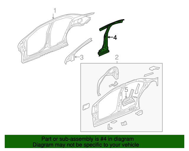 2005-2010 Pontiac G6 Reinforcement 25898269 | GMPartsDirect.com