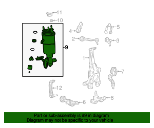 48010-50400 - Air Spring For 2018-2020 Lexus | Lexus OE Parts
