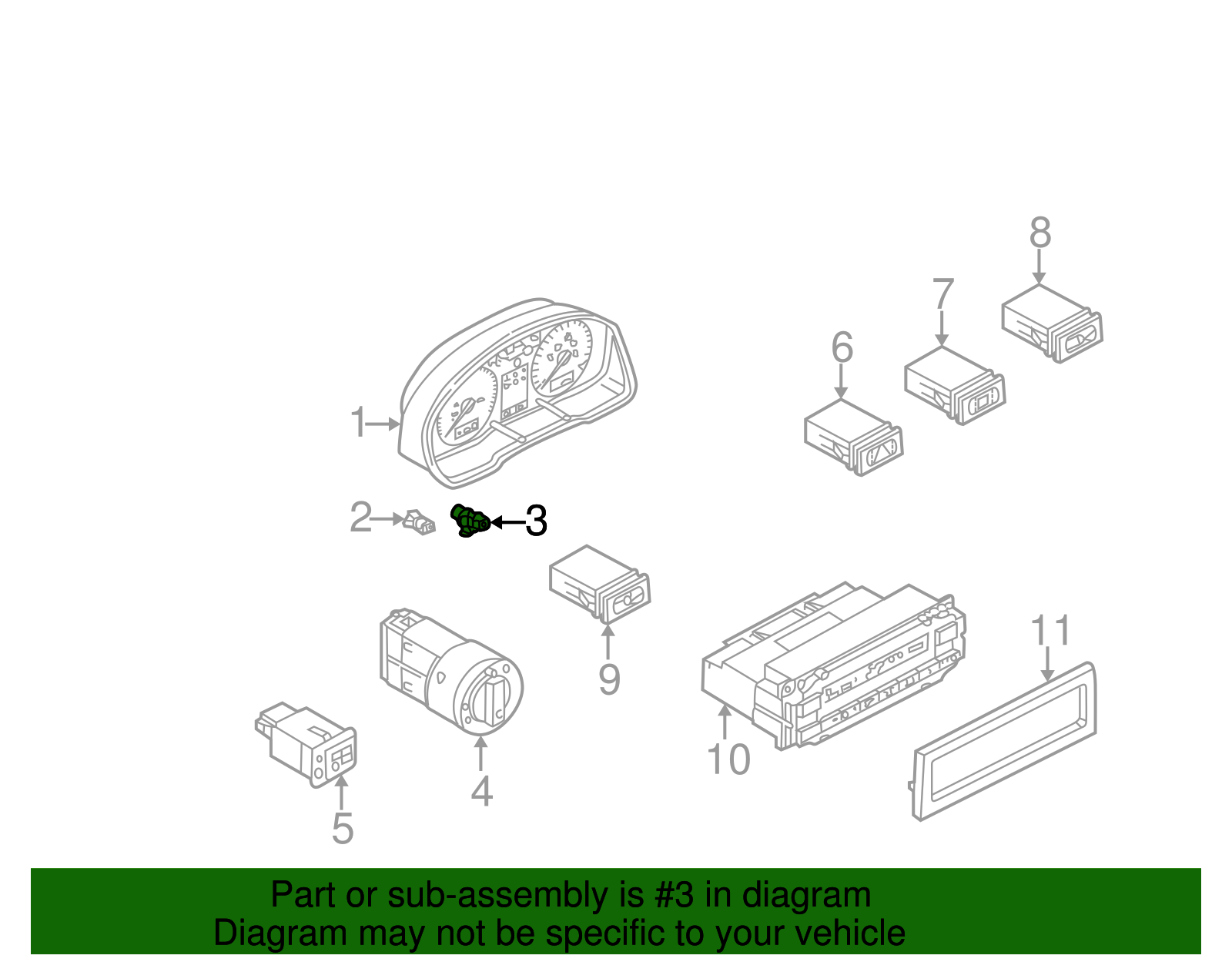 2000-2006 Volkswagen Vehicle Speed Sensor 095-927-321-B | OEM VW Parts Haus