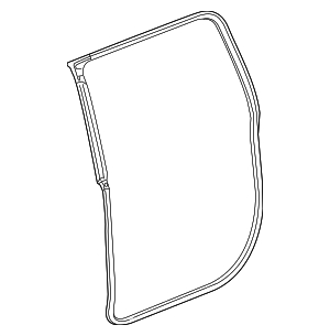 2021-2024 GM Rear Passenger Side Door Weatherstrip 84741551 GM ...