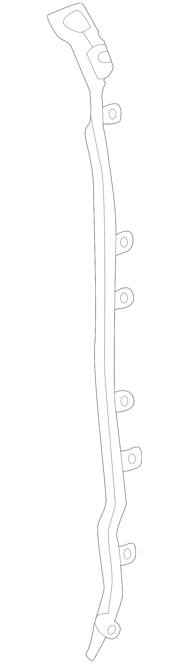 2021-2023 GM Rear Driver Side Door Front Auxiliary Weatherstrip ...