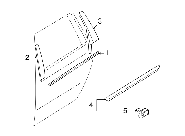 31276155 - Door Molding 2008-2016 Volvo XC70 | AutoNation Parts