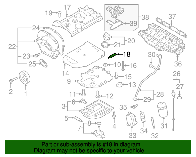 2004-2023 Audi Lower Oil Pan Sealer D-200-005-A2 | Audi USA Parts