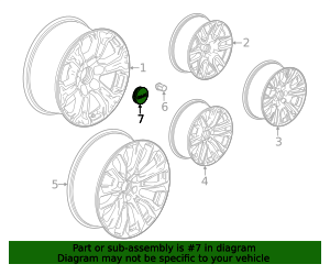 2019-2024 GMC Wheel Cap 84335832 GM | GMPartsDirect.com