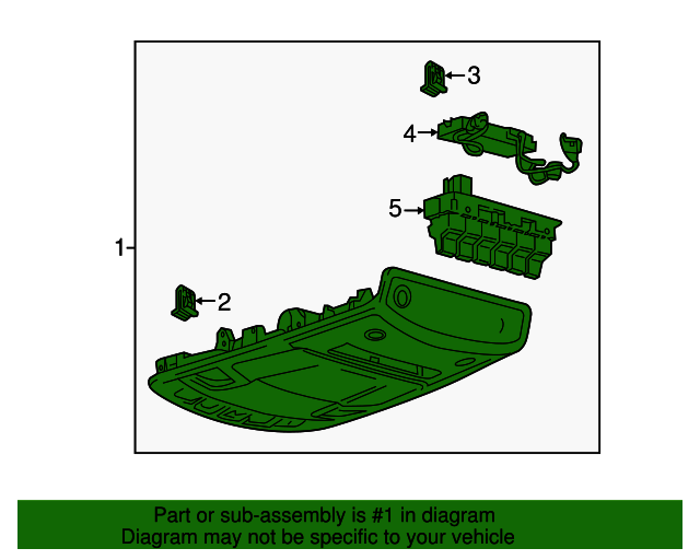 Console Assembly Overhead hc3z28519a58jcm | TascaParts.com