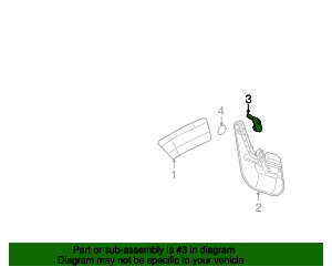 2014-2021 Ram Mud Guard Bracket 68134783AA | TascaParts.com