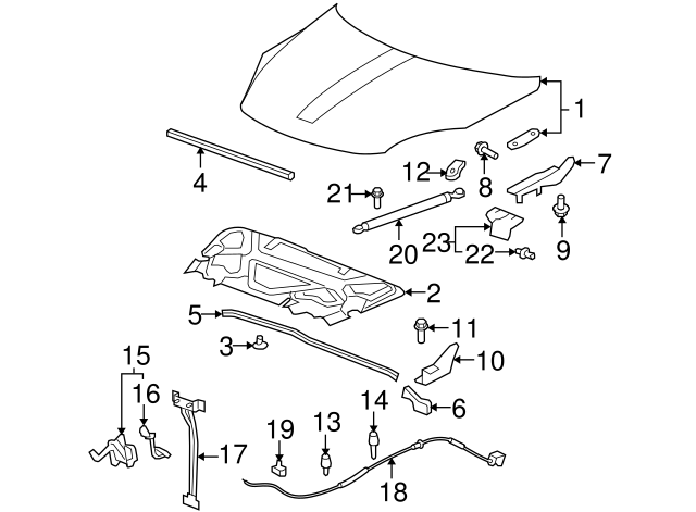 2007-2021 GM OEM NEW 2007-21 GM Buick Cadillac GMC Rear Bumper Upper ...