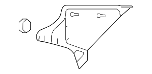 85860-0A000-X6 - Quarter Pillar Trim - 2009 2010 Hyundai Sonata | World ...