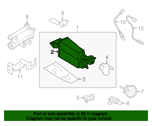 2012-2015 Kia Optima Vapor Canister 31420-3Q600 | OEM Parts Online