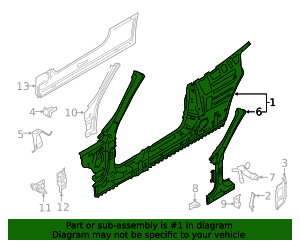 41-00-7-347-303 - Rocker Panel 2014-2020 BMW | AutoNationParts.com