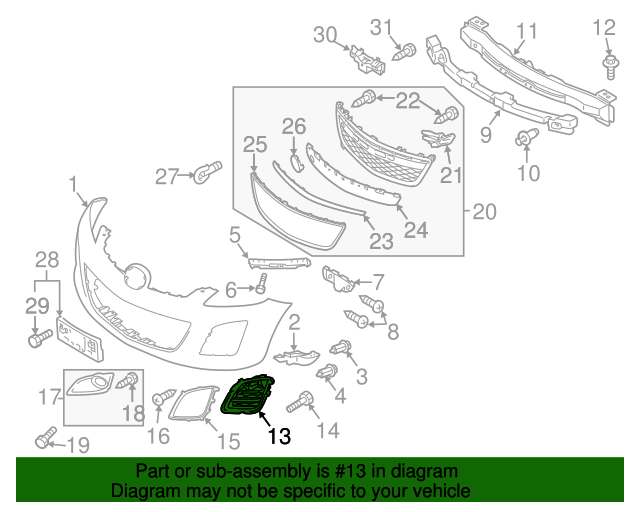 2010-2012 Mazda CX-7 Lamp Cover EH45-50-C21E | Florida Mazda Parts