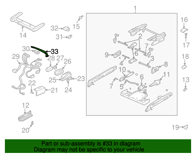 Seat Back Frame Retainer - GM (12492744) | TascaParts.com