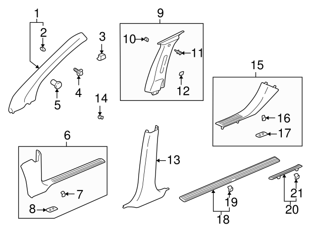 1994-2021 GM Grille Nut 11570654 | TascaParts.com