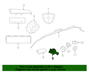 2013-2020 Mopar Ft Impact Sensor 68137949AA | Mopar Parts Canada